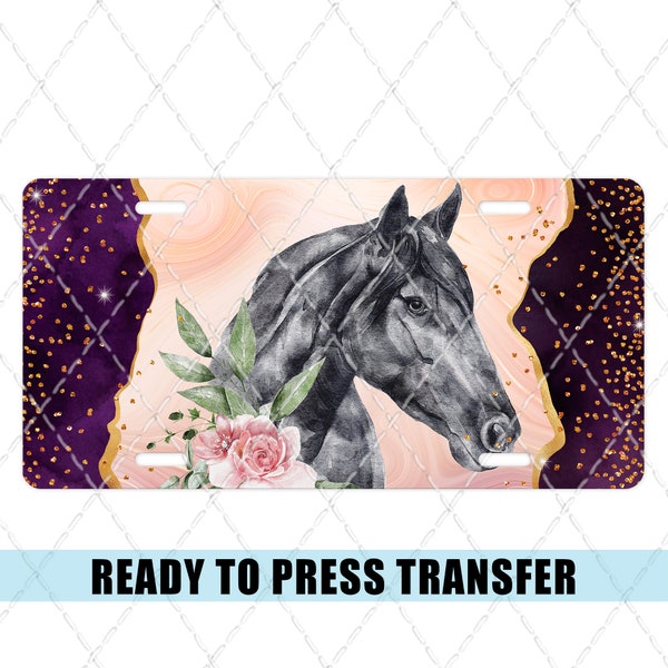 Black Horse License Plates - Etsy