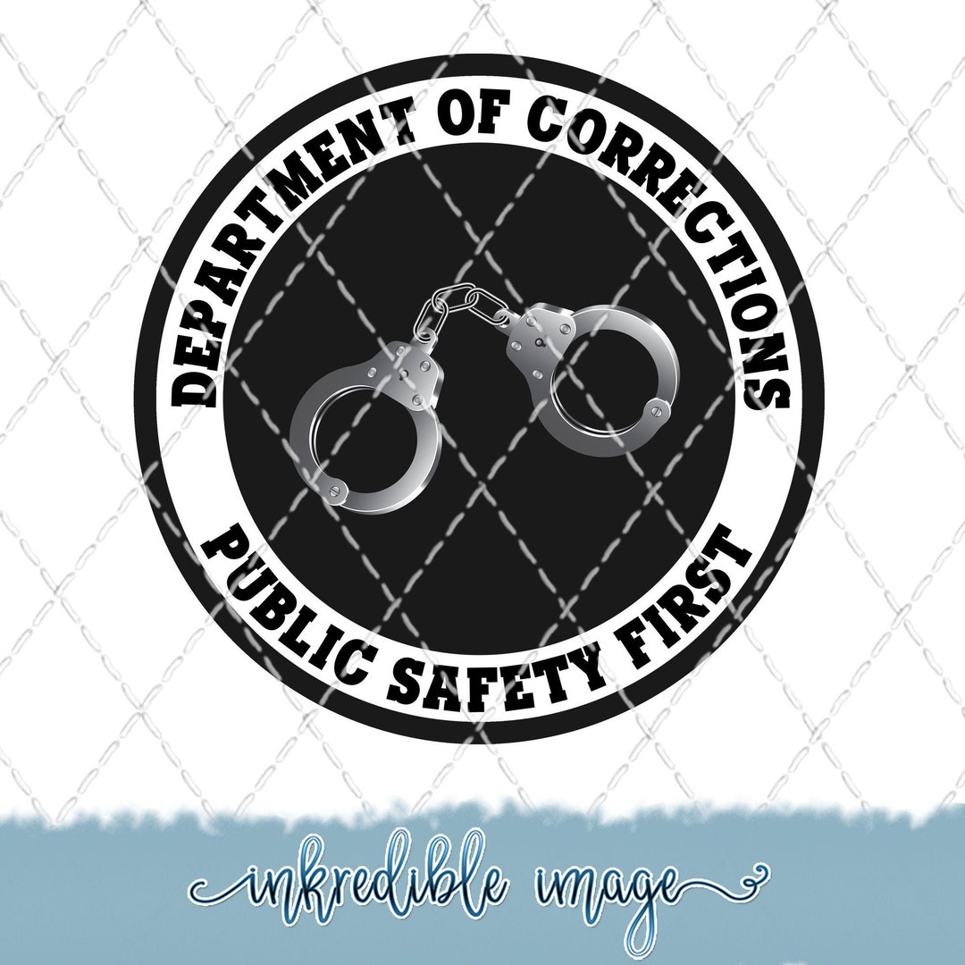 Department of Corrections Sublimation PNG Digital Download Digital ...