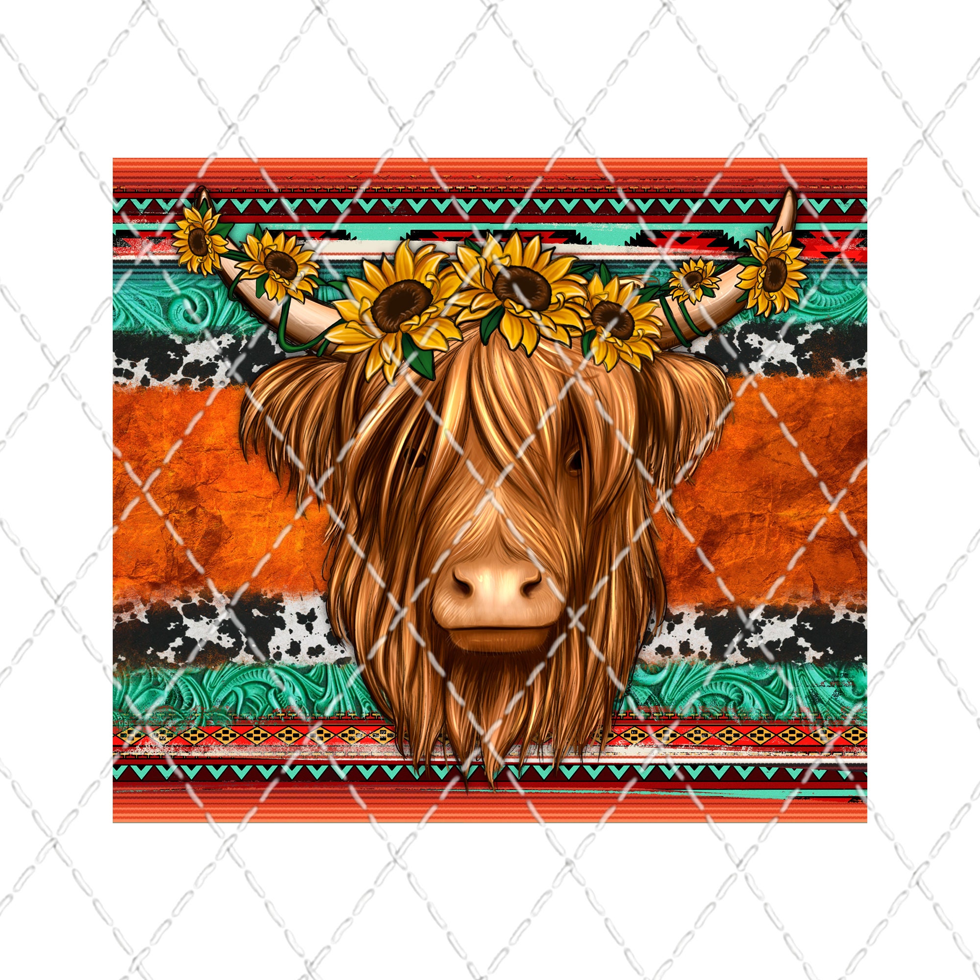 Western Highland Cow Tumbler Sublimation Transfer Ready to - Etsy