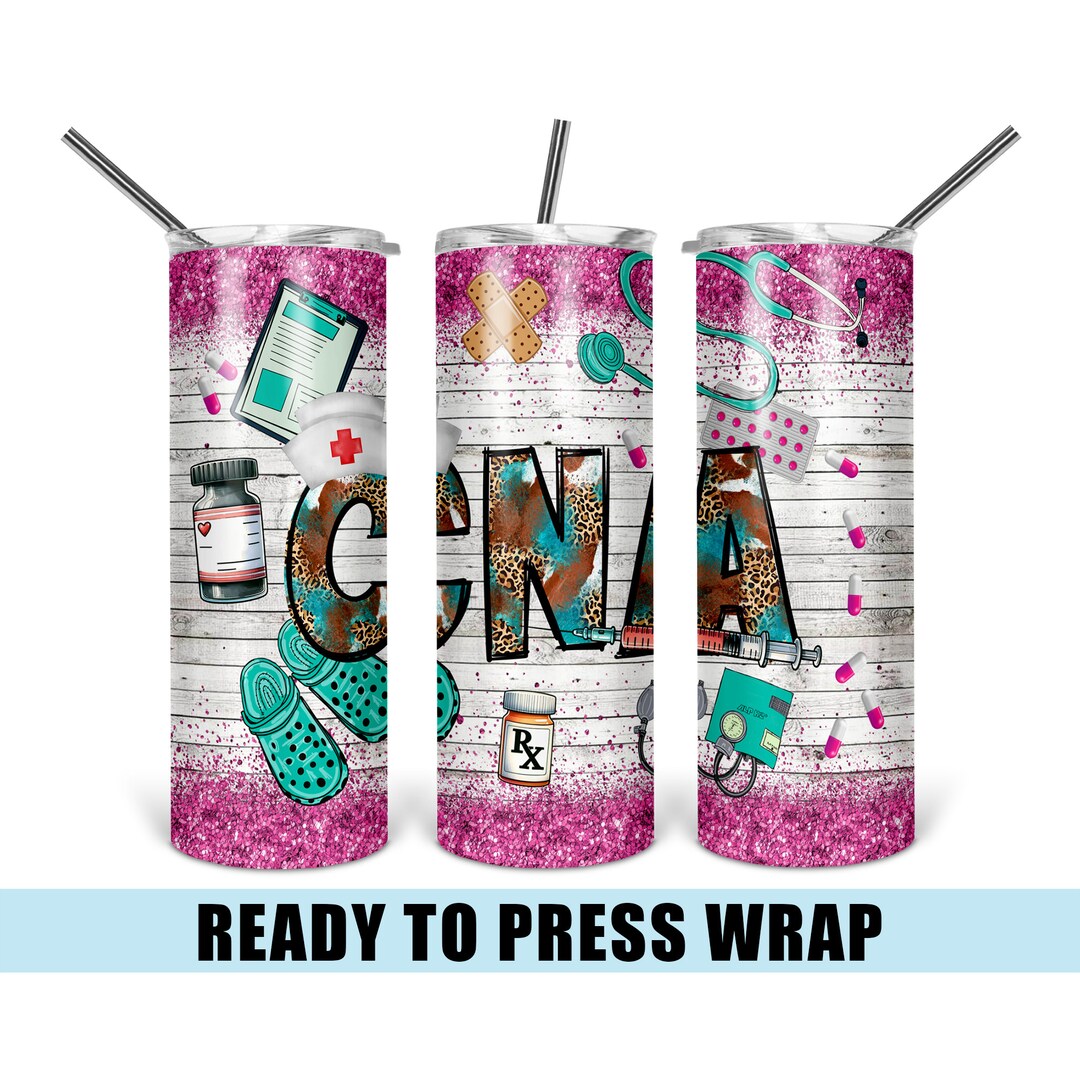 CNA Pink Western Tumbler Sublimation Transfer Ready to Press Heat ...