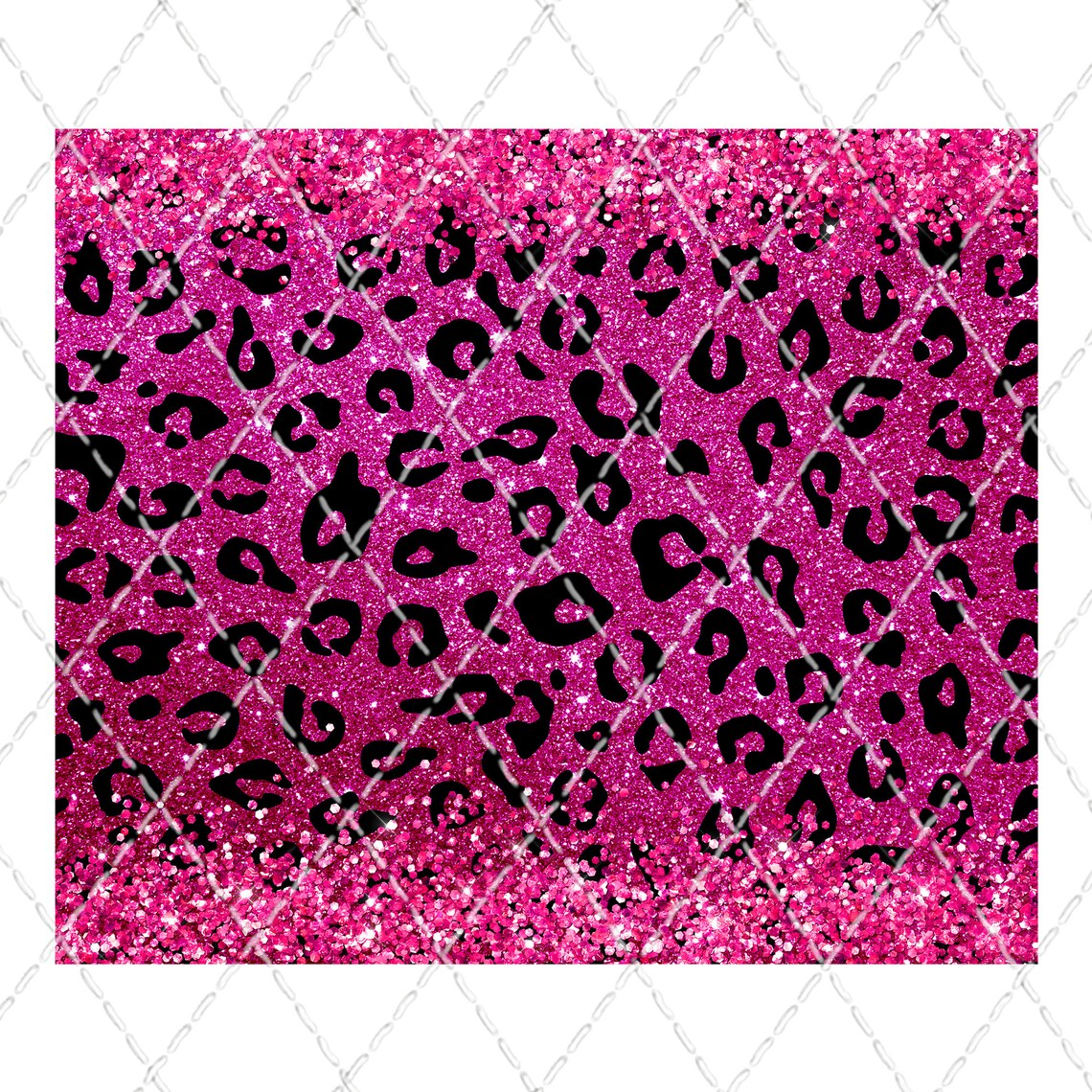 Leopard Spots With Pink Glitter Tumbler Sublimation Transfer - Etsy