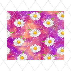 Daisy Swirl Tumbler Sublimation Transfer Ready to Press Heat Transfer ...