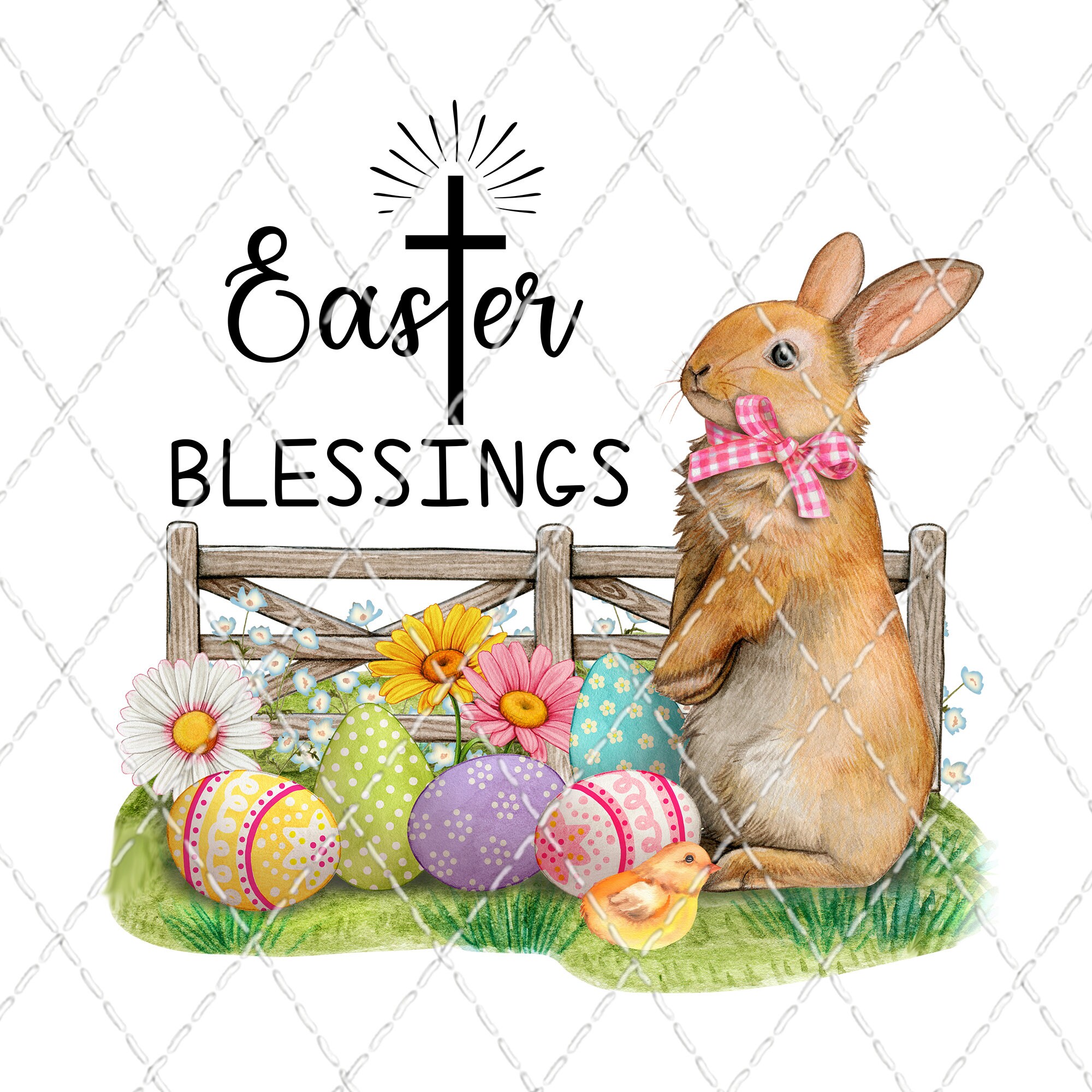 Easter Blessings Sublimation Transfer Ready to Press | Etsy