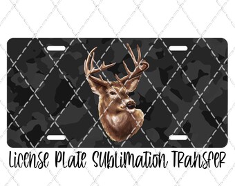 Deer License Plate - Etsy