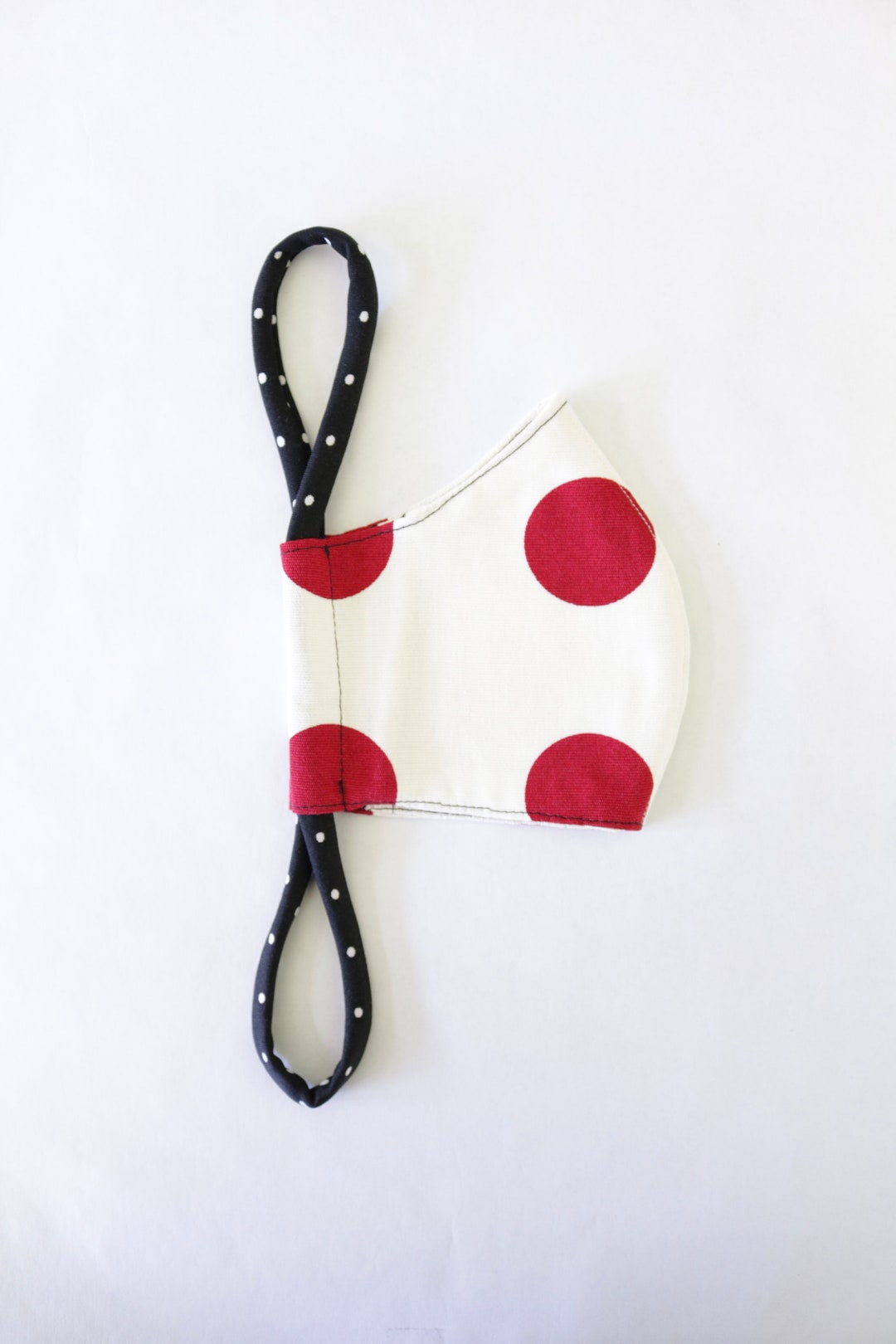 Red Polka Dot Mask - Etsy