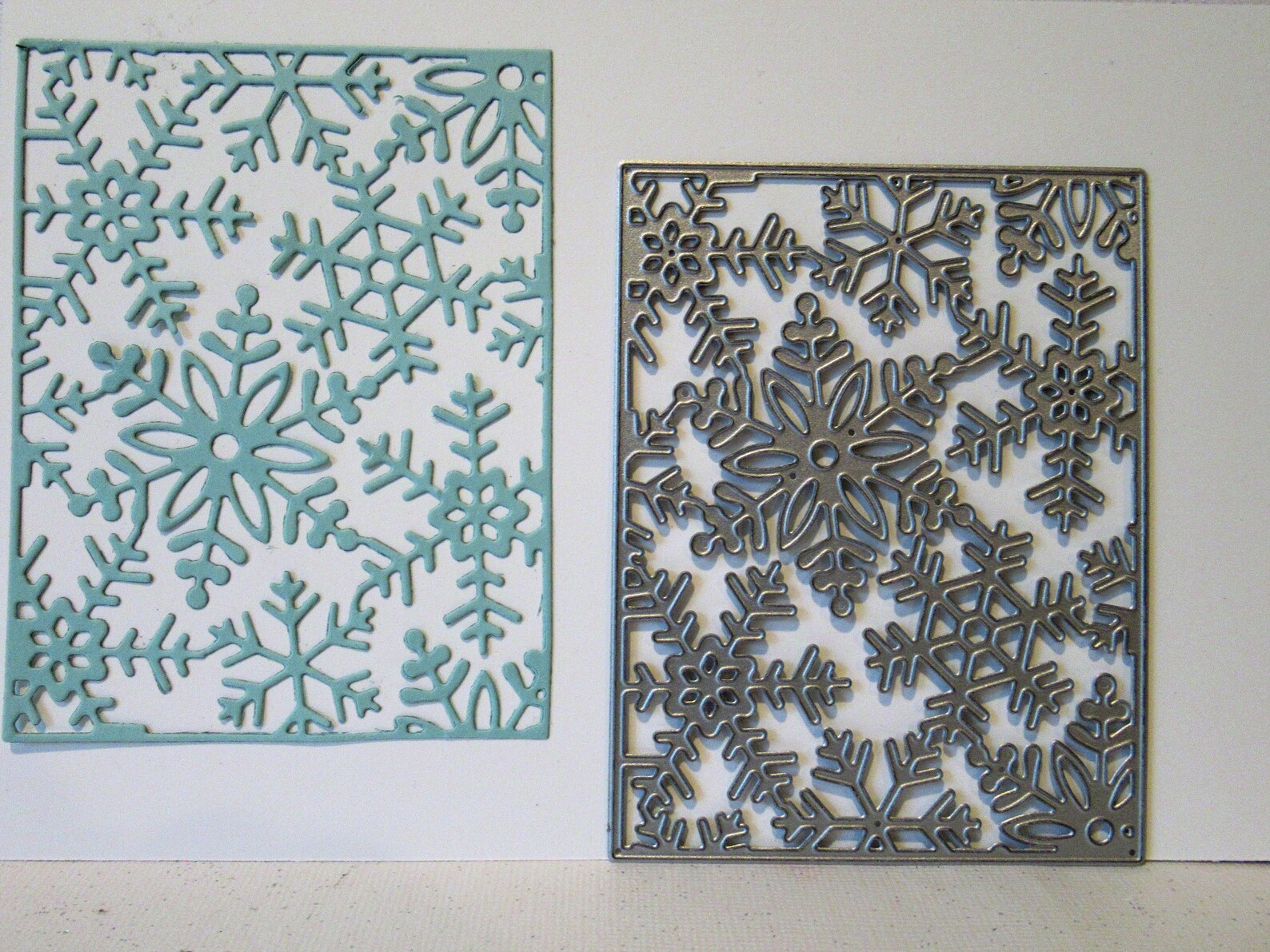 SNOWFLAKE Background Die Card Face Christmas - Etsy
