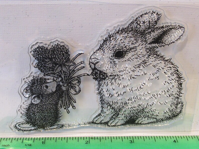HOUSE MOUSE Stamp Bunny Nibble Clear Cling Stamp - Etsy