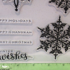 SHIMMERING SNOWFLAKES Stamp and Die Set + Stampin up Bonus - Etsy