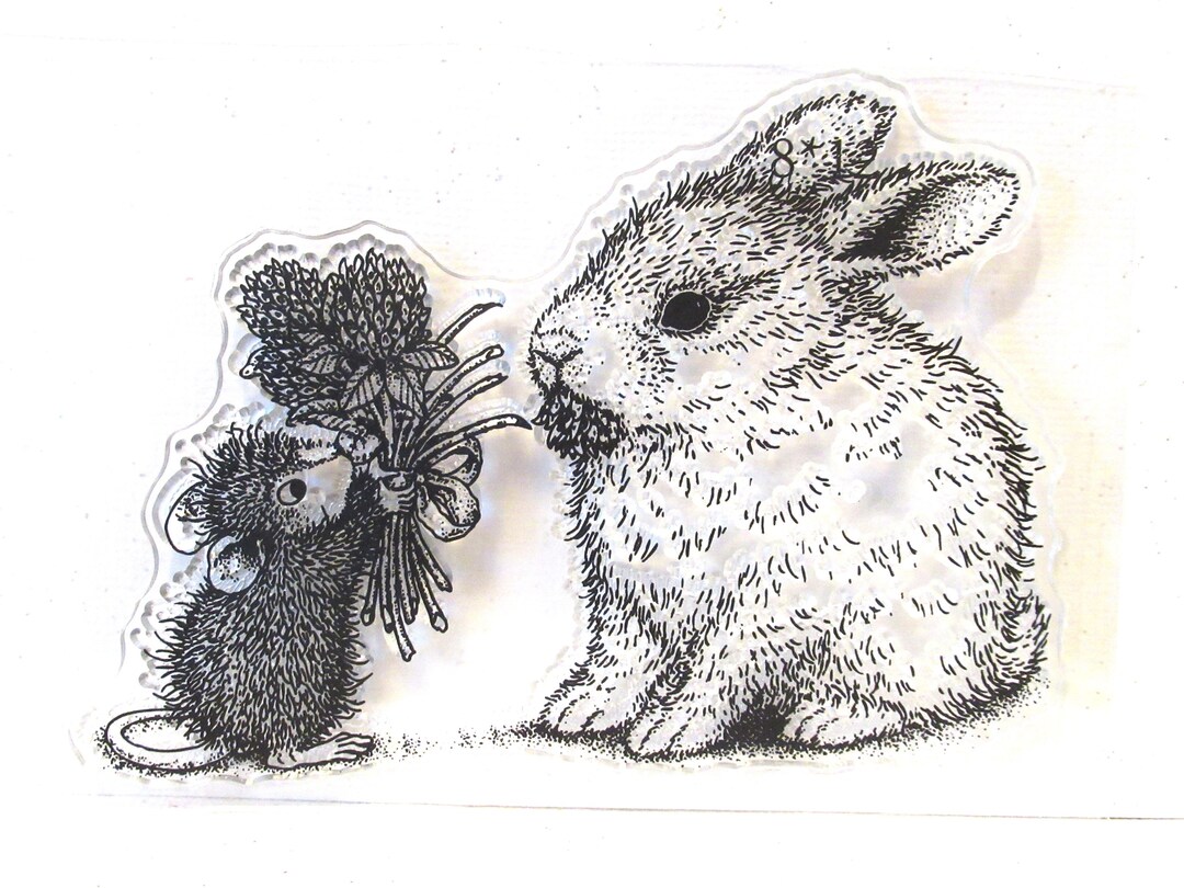 HOUSE MOUSE Stamp Bunny Nibble Clear Cling Stamp - Etsy