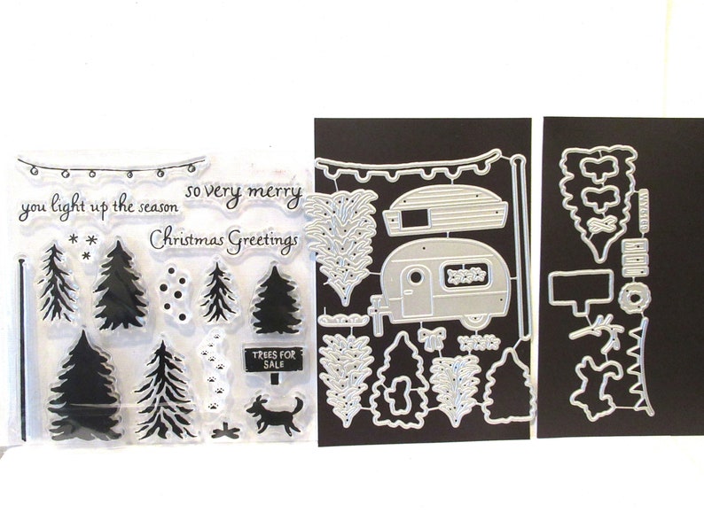 TREES FOR SALE Stamp Set and Dies Stampin up Bonus Christmas - Etsy
