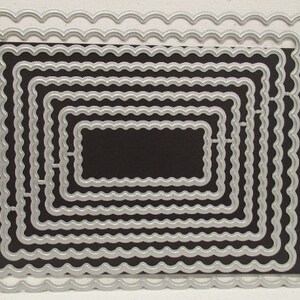 SCALLOPED RECTANGLE NESTING Dies - Etsy