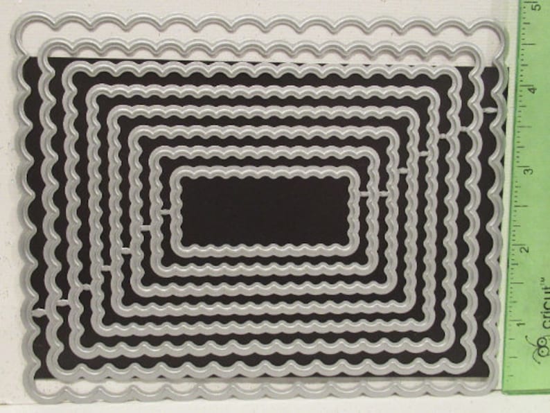 SCALLOPED RECTANGLE NESTING Dies - Etsy