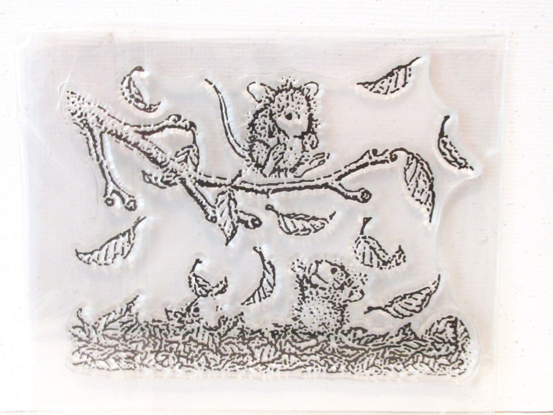 HOUSE MOUSE Stamp Leaves Are Falling Clear Cling Stamp - Etsy