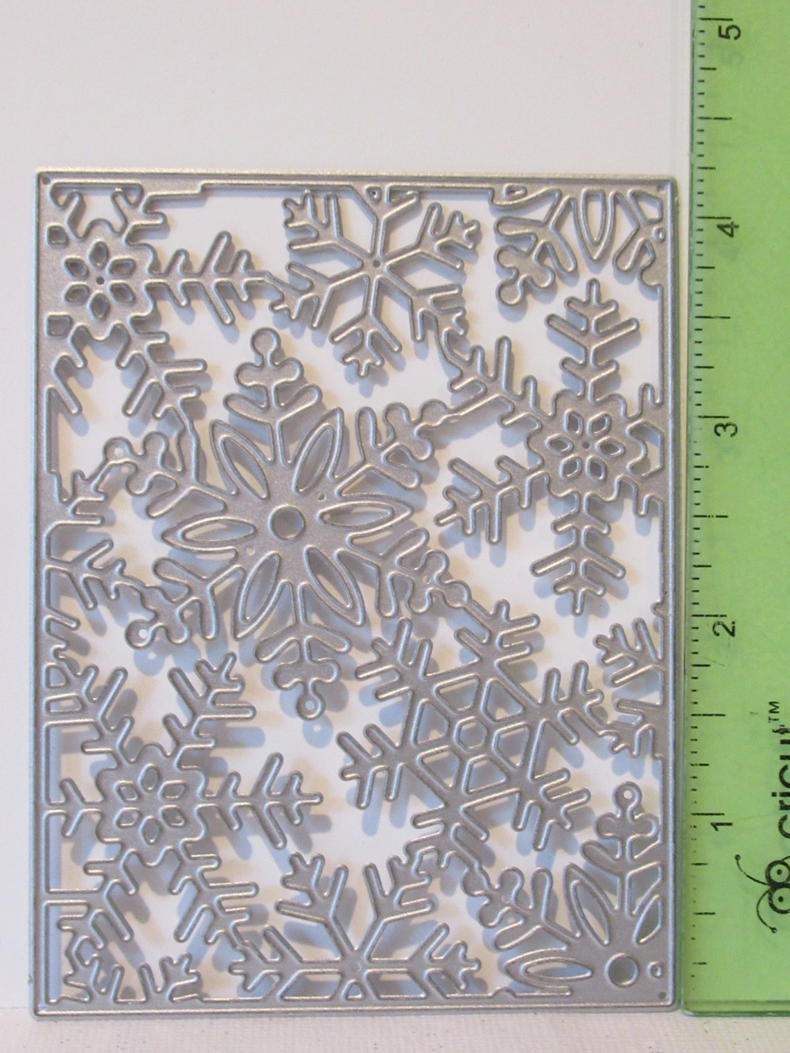 SNOWFLAKE Background Die Card Face Christmas - Etsy