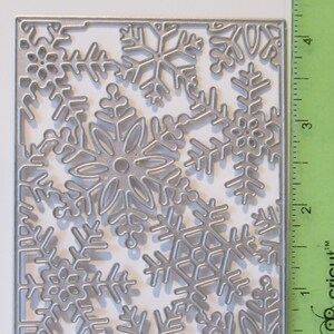 SNOWFLAKE Background Die Card Face Christmas - Etsy