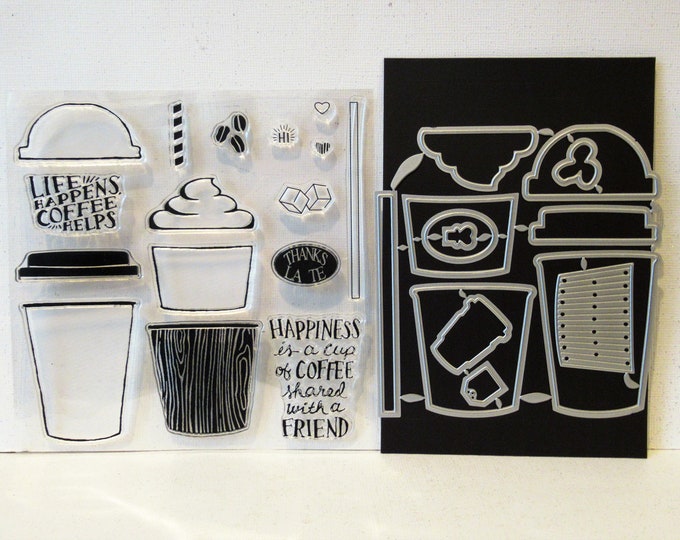 COFFEE CAFE Stamp Set and Dies + Stampin up Bonus - Etsy