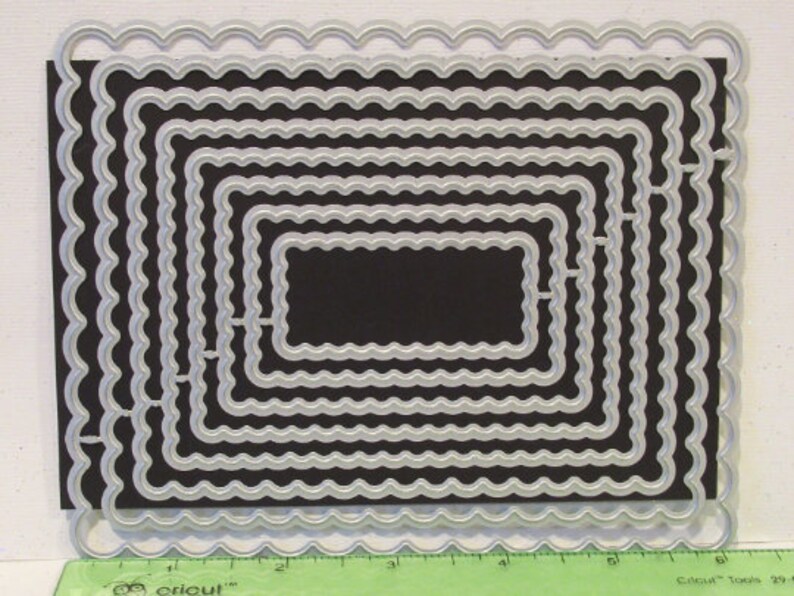 SCALLOPED RECTANGLE NESTING Dies - Etsy