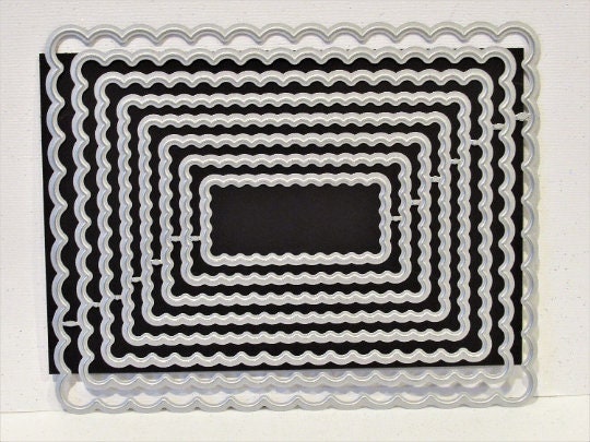 SCALLOPED RECTANGLE NESTING Dies - Etsy