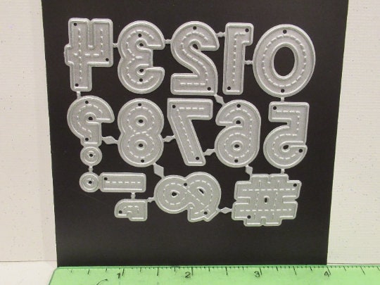 STITCHED ALPHABET & NUMBER Dies - Etsy