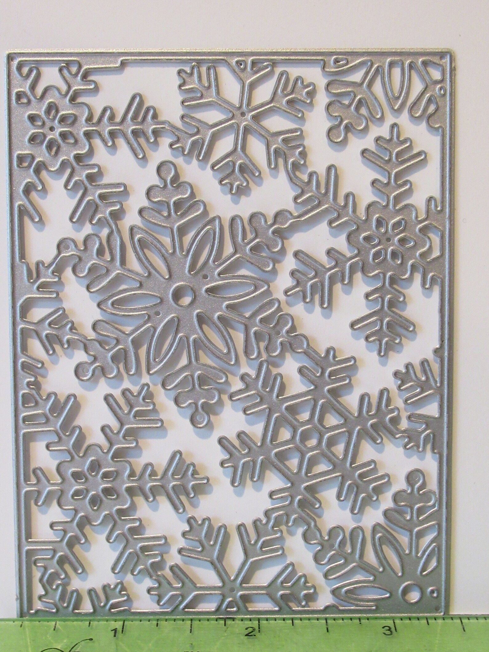 SNOWFLAKE Background Die Card Face Christmas - Etsy