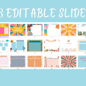 Editable Groovy Class Slides | Decorate the Classroom | Teacher Daily ...