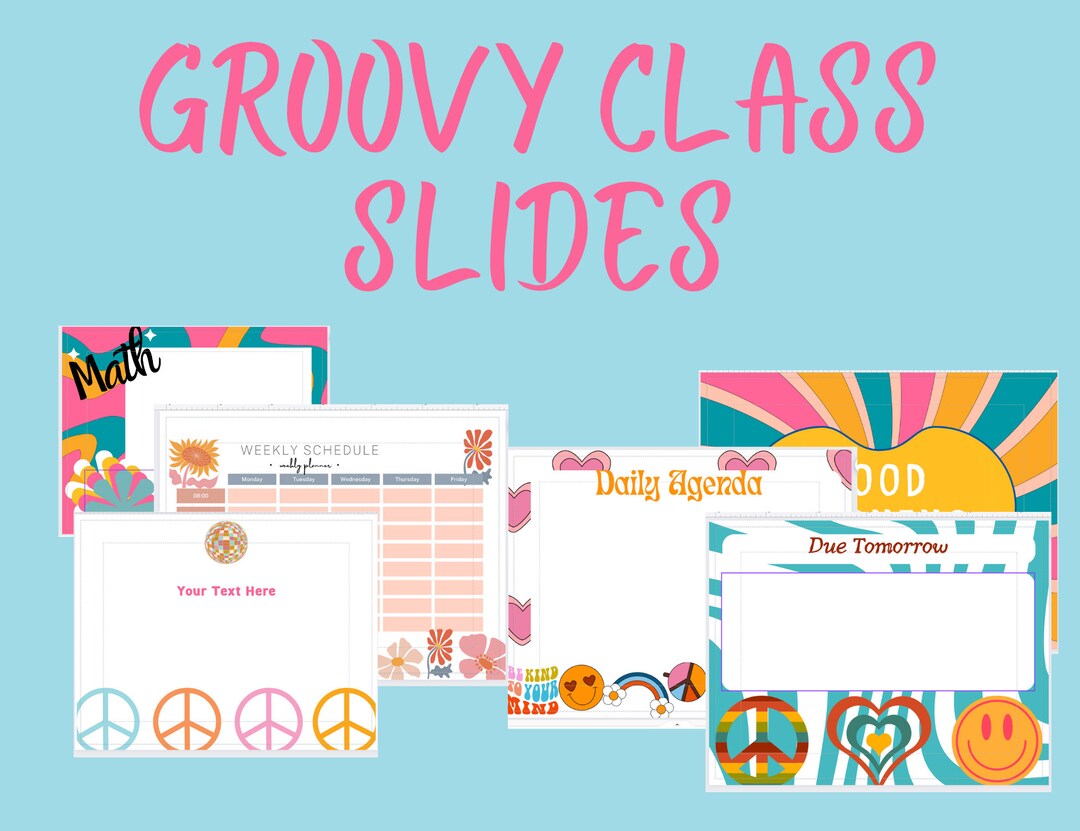 Editable Groovy Class Slides | Decorate the Classroom | Teacher Daily ...