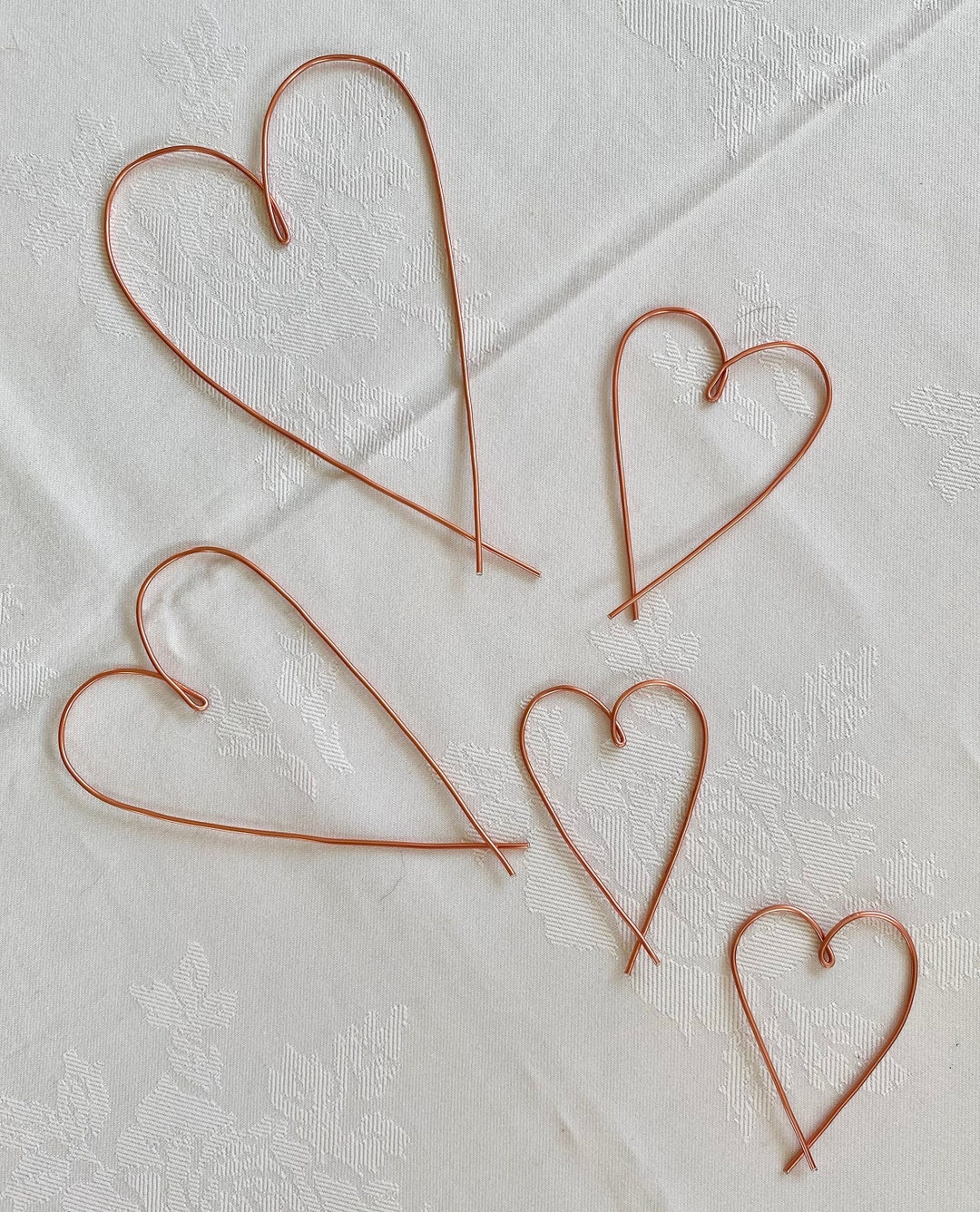 Set of Wire Wall Hearts - Etsy