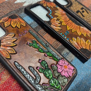 Custom Cactus and Sunflower Phone Case - Etsy