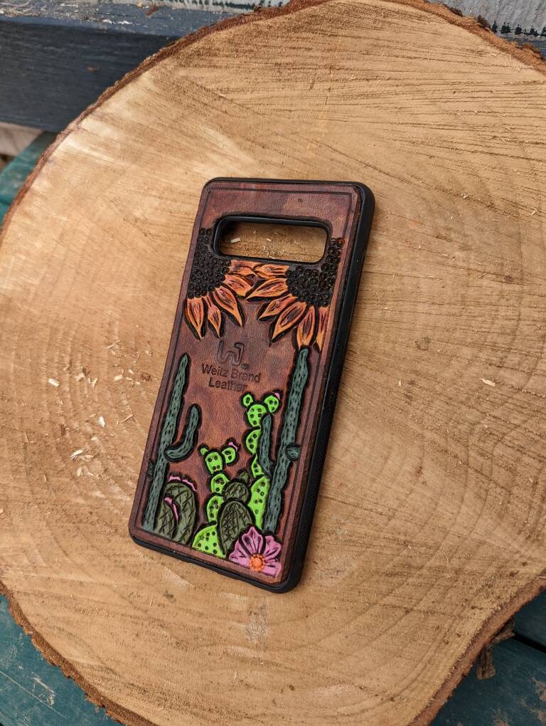 Custom Cactus and Sunflower Phone Case - Etsy