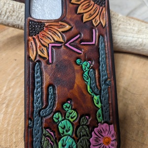 Custom Cactus and Sunflower Phone Case - Etsy