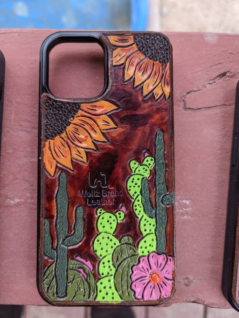 Custom Cactus and Sunflower Phone Case - Etsy