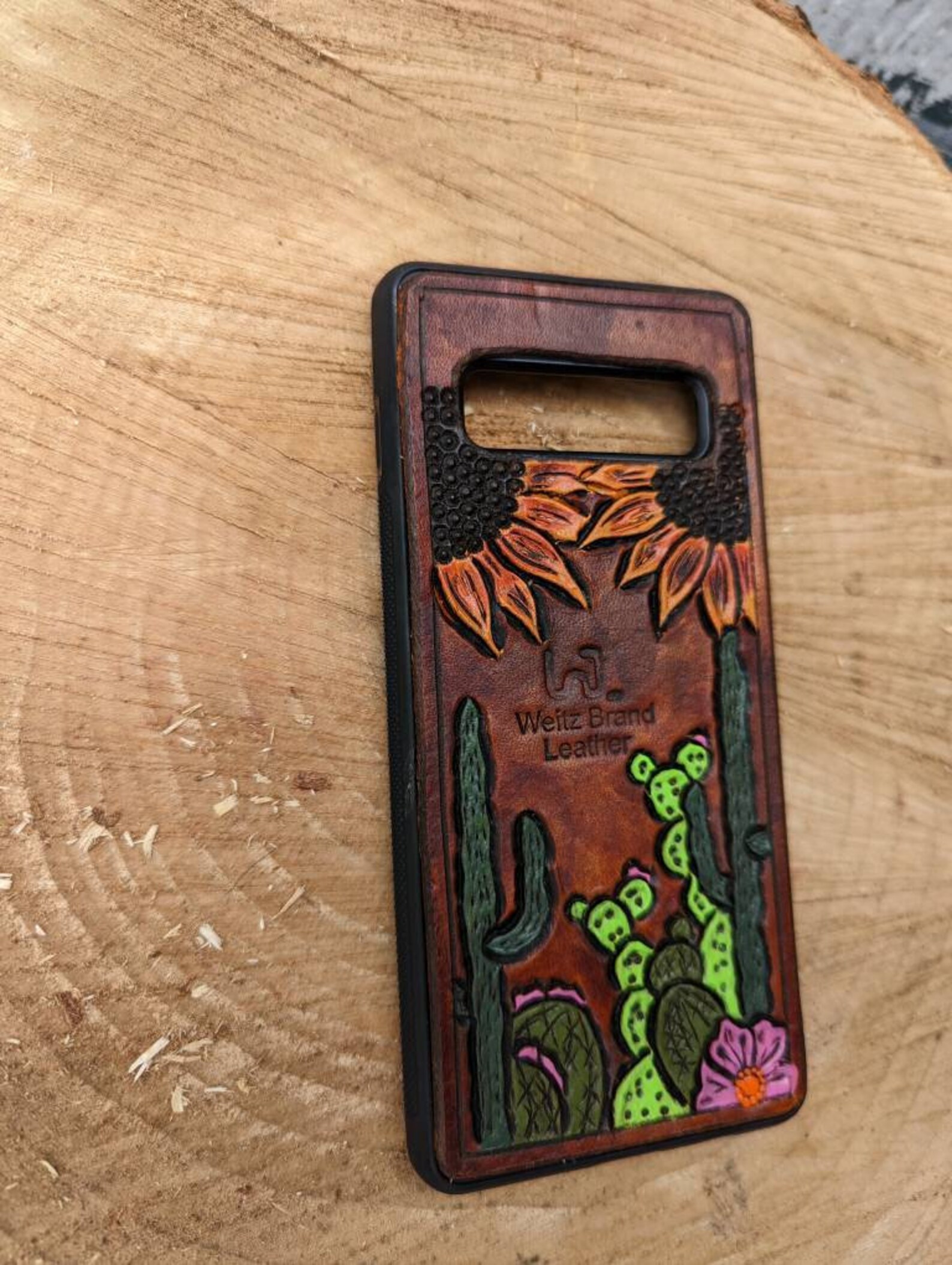 Custom Cactus and Sunflower Phone Case - Etsy