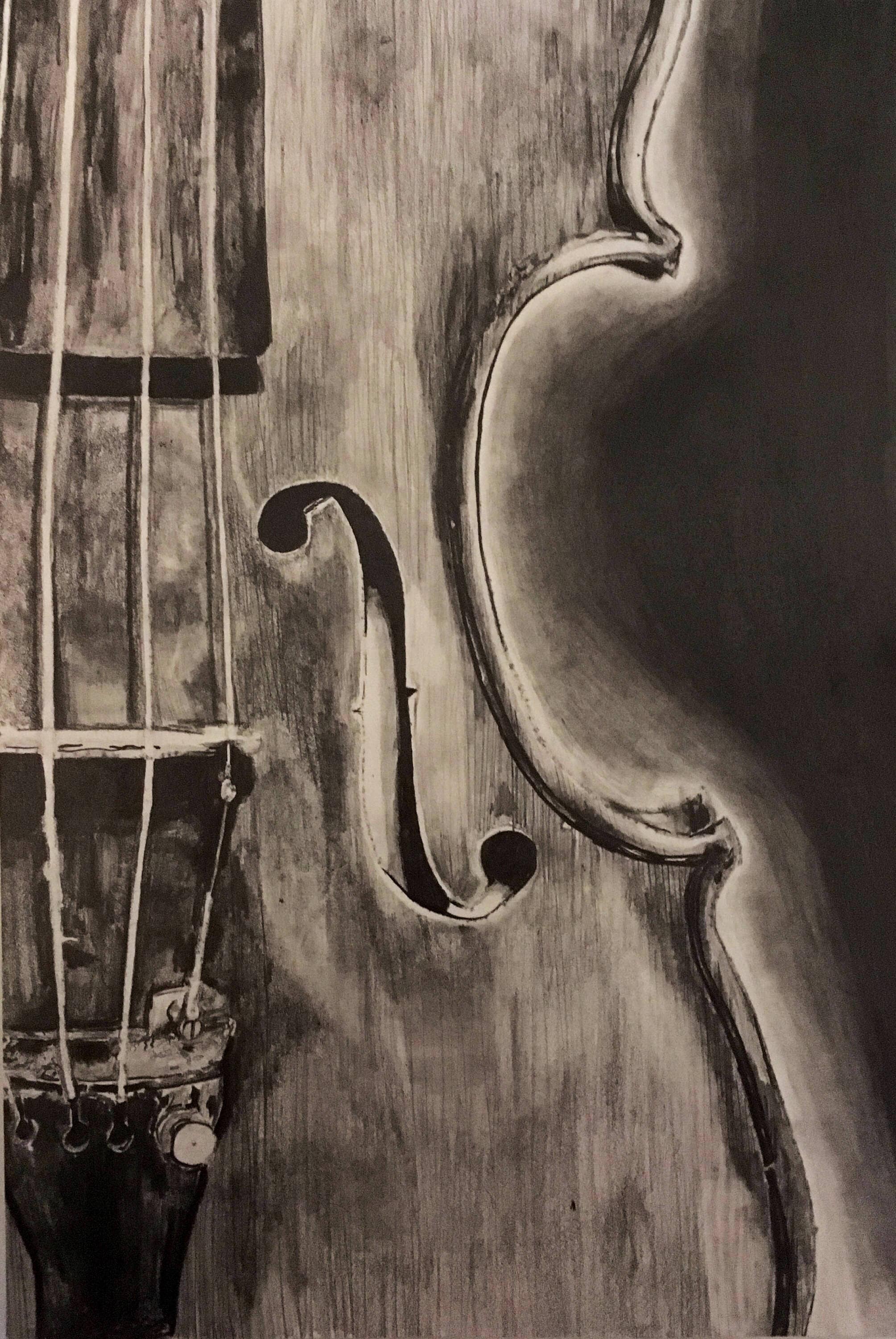 Pencil Drawing; Print; Viola - Etsy