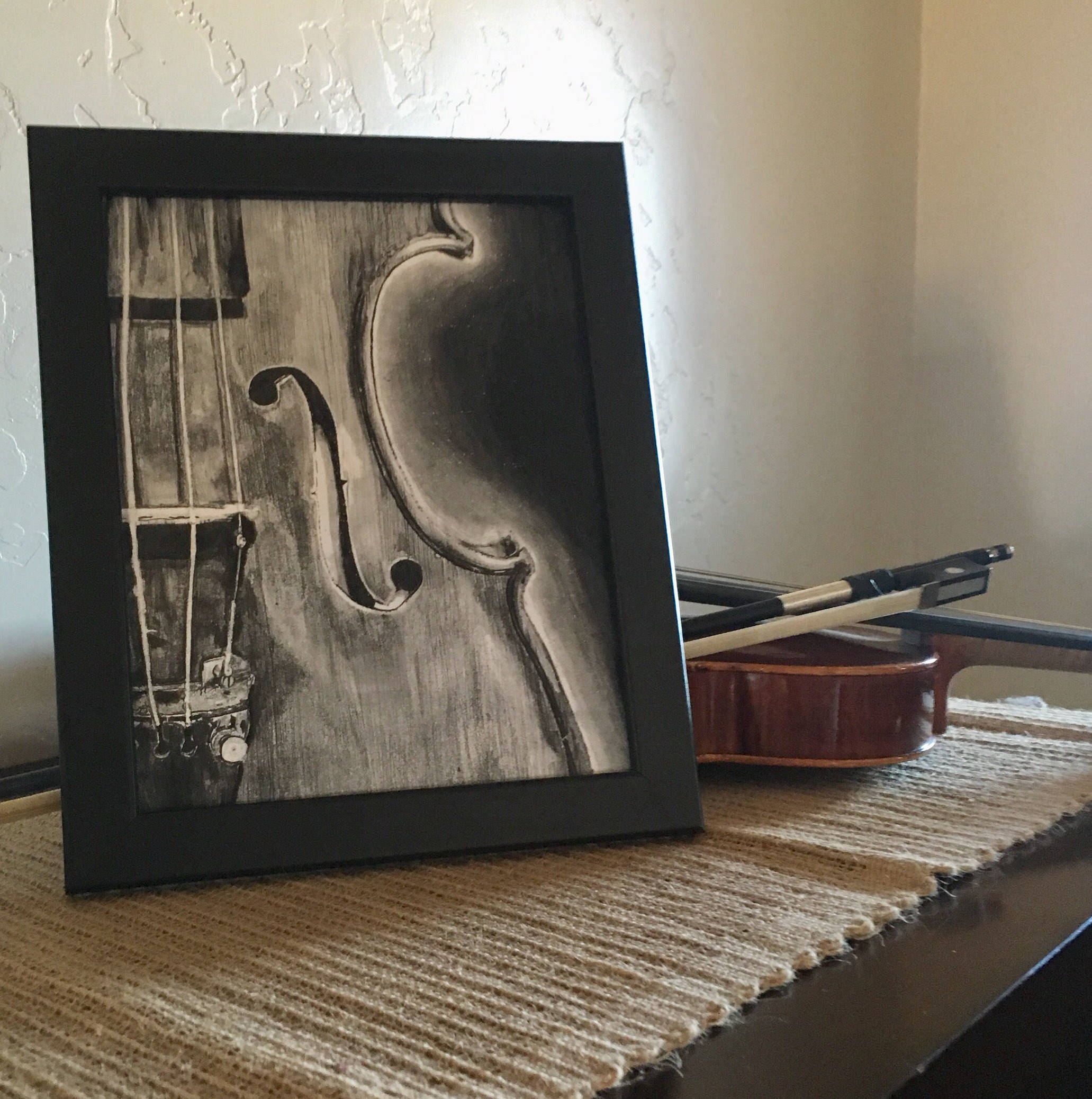 Pencil Drawing; Print; Viola - Etsy