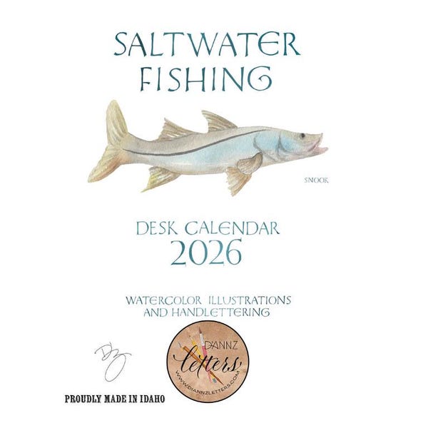 Fishing Calendars 2026 - Etsy
