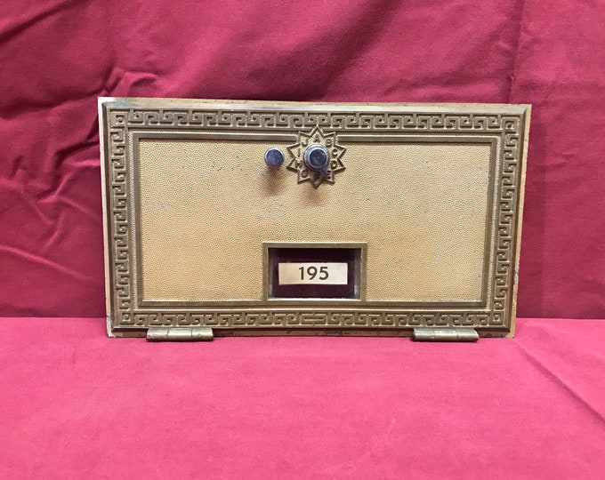 LARGE Vintage PO Box Front Door Assembly With Frame, Door, and ...