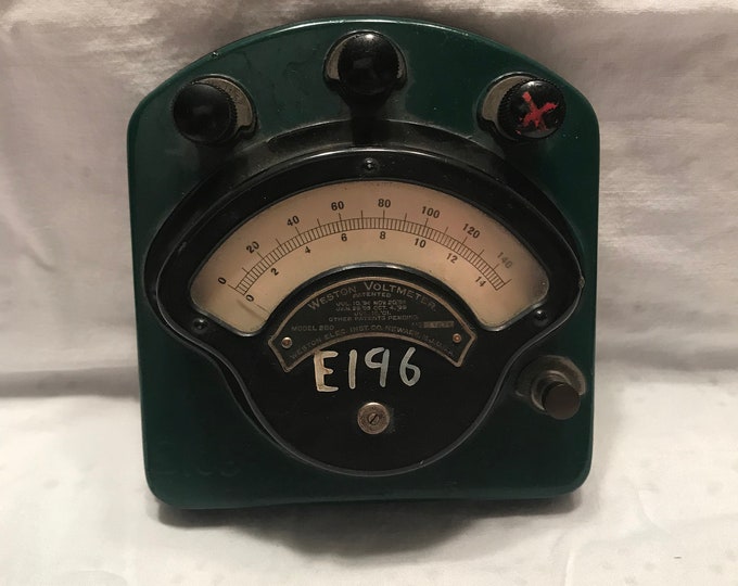 Vintage Weston Model 280 Voltmeter. Vintage Electronics - Etsy
