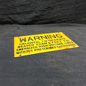 Older Warning Sign. Power Company Sign. Keep Out Warning Sign. High ...