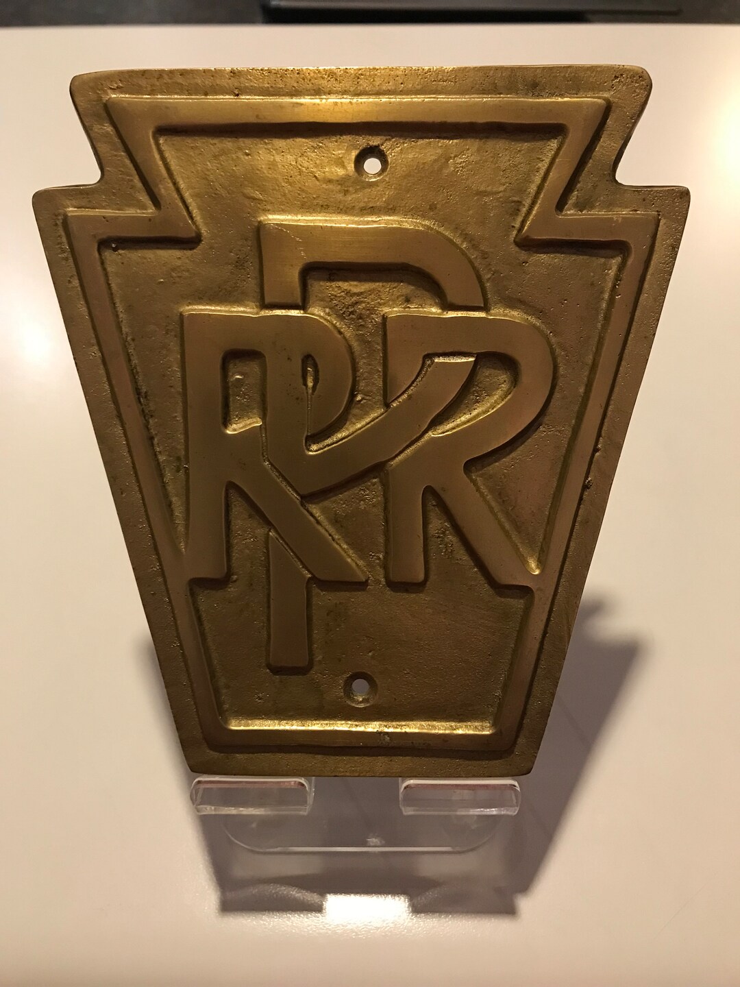 Vintage Pennsylvania Railroad Brass Plaque/ Plate. Brass PRR Plate. - Etsy