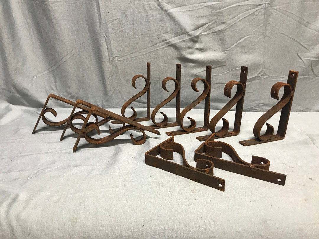 Primitive and Rustic Hand Made Shelf Brackets. Plant Hangers. - Etsy