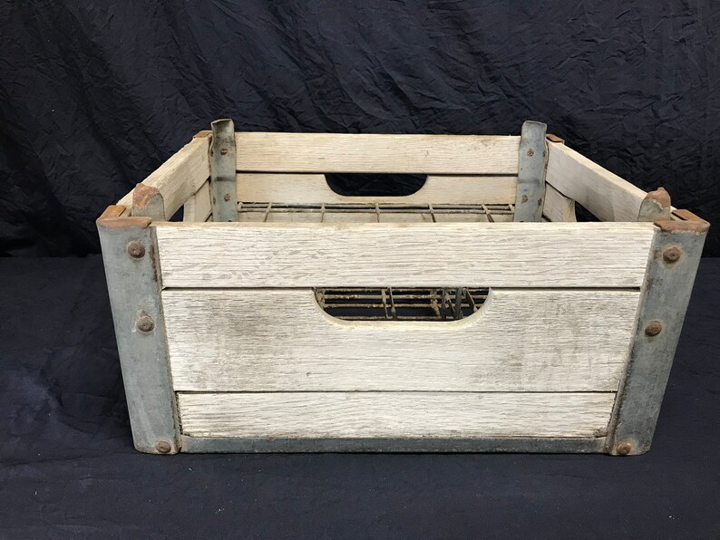 Vintage Wooden Shaw Dairy Creamer Crate. - Etsy