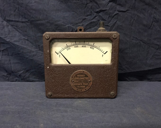 Vintage Midget Levelometer, Steampunk Meter, Vintage Meter. - Etsy