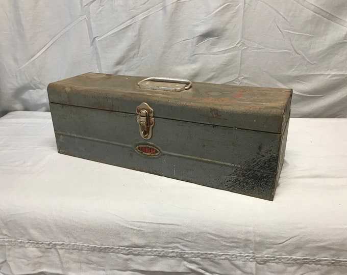 Vintage Dunlap Metal Toolbox Box. - Etsy
