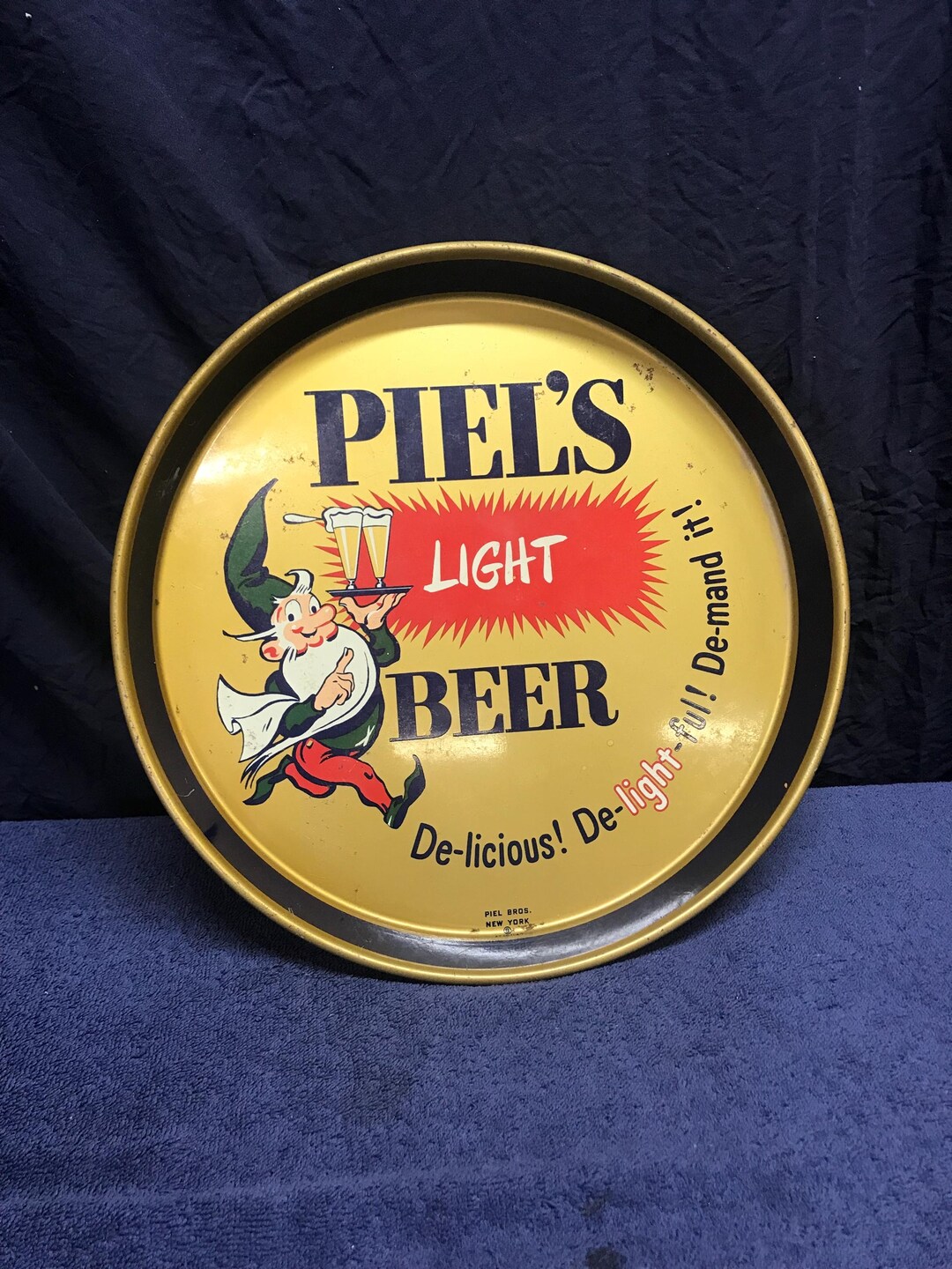 Vintage Piels Light Beer Tray. Vintage Beer Tray. Piels Light. Vintage ...