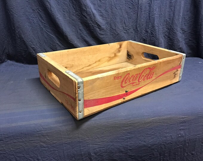 Coca Cola Crate, Beverage Crate, Red Coca Cola Crate, Vintage Coke ...