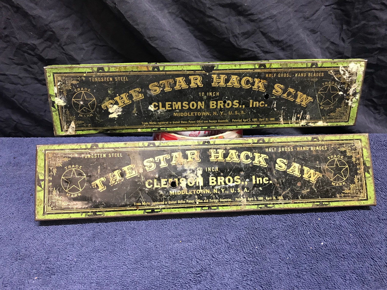 Pair of Star Hack Saw Blades Advertising Tins. - Etsy