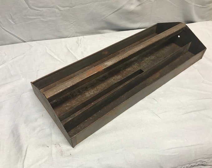 Vintage Toolbox Tool Tray, Tool Caddy, Metal Caddy. - Etsy