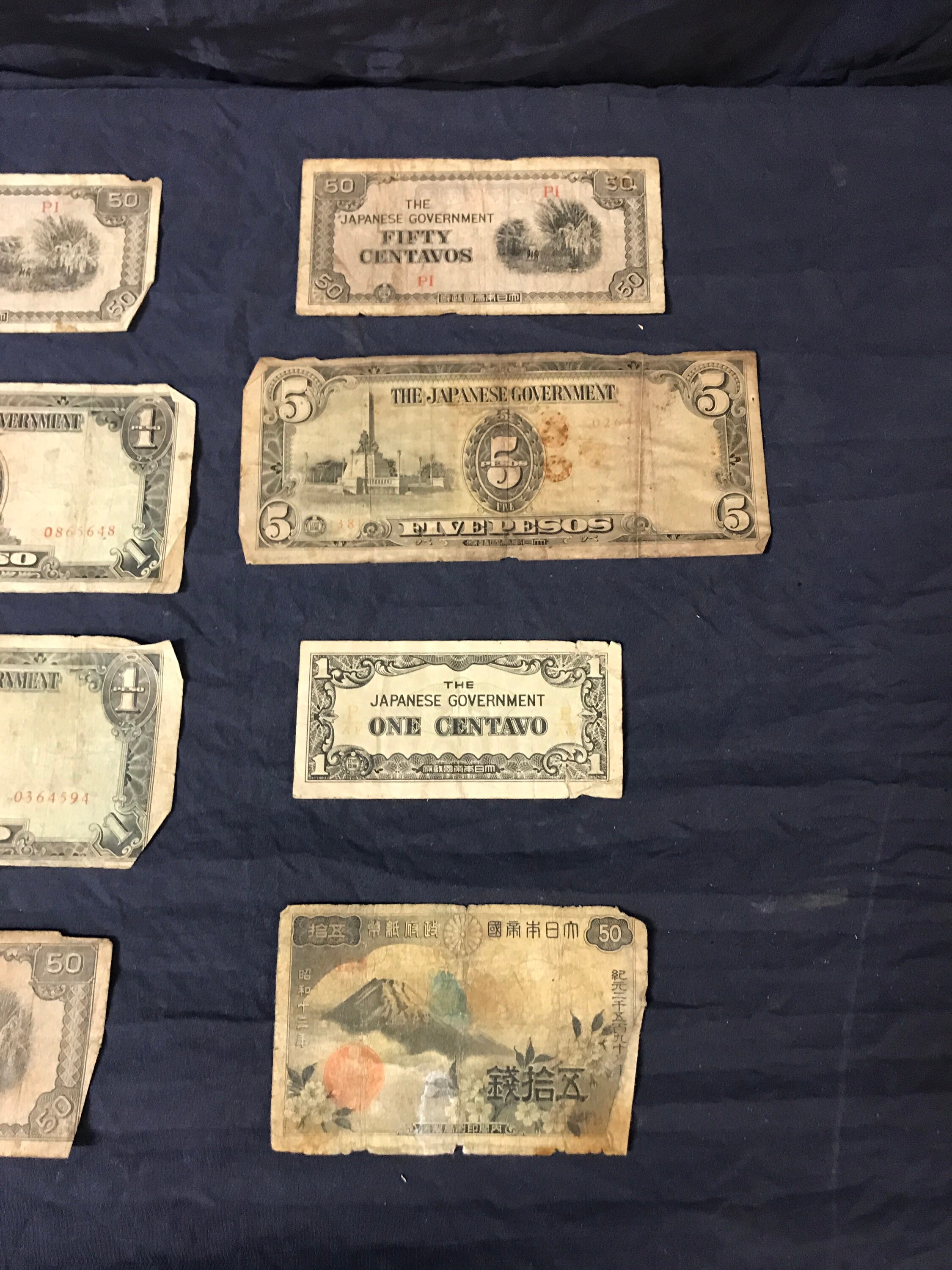 World War II Era Japanese Paper Money. Vintage Paper Money. - Etsy