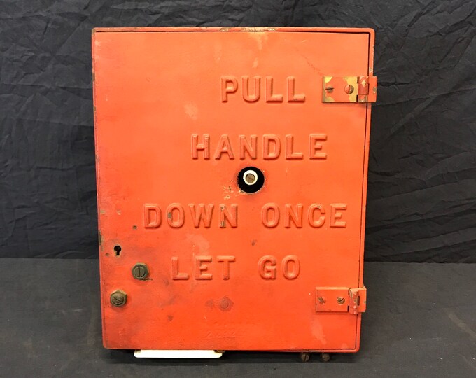 Antique Fire Call Box Mechanism. Fire Pull Box Mechanism. Steampunk ...