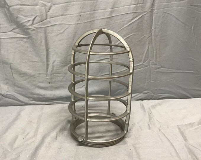 Vintage Late Century Industrial Emergency Light Cages. Crouse Hinds ...